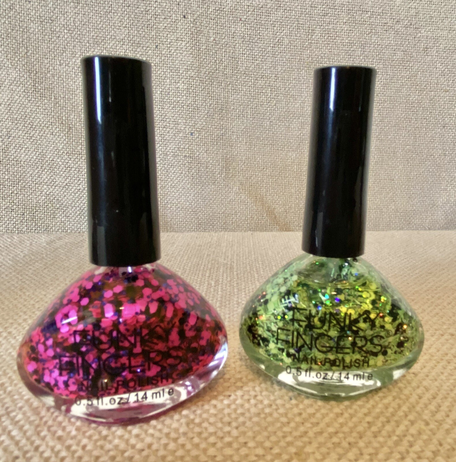 Lot of 7 Glitter Nail Polishes Sparkle Confetti Salon Perfect Sinful ...