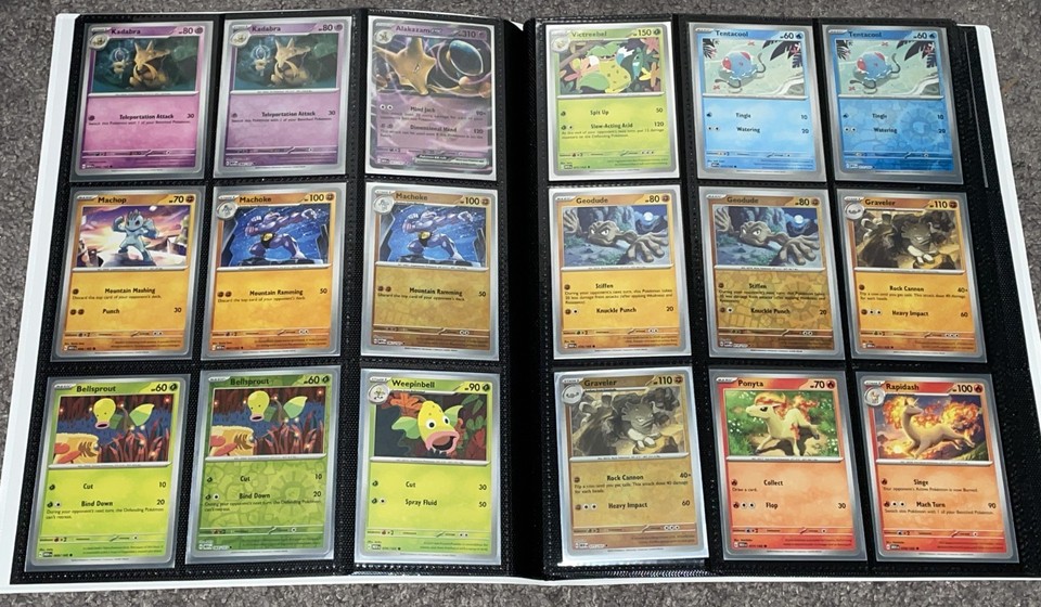 POKEMON 151 PARTIAL MASTER SET + SNORLAX + BINDER + PLAYER GUIDE ...