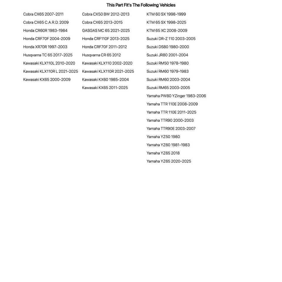 Tusk EMEX T-35 Soft/Intermediate Terrain Tire 80/100x12 For KAWASAKI ...