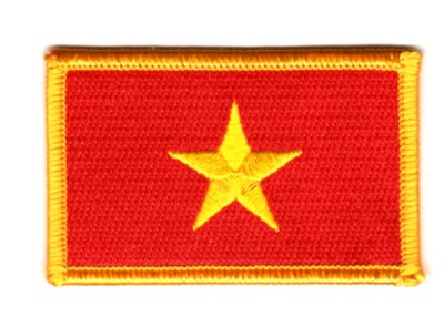 VIETNAM FLAG PATCH BADGE NEW IRON ON EMBROIDERED | eBay