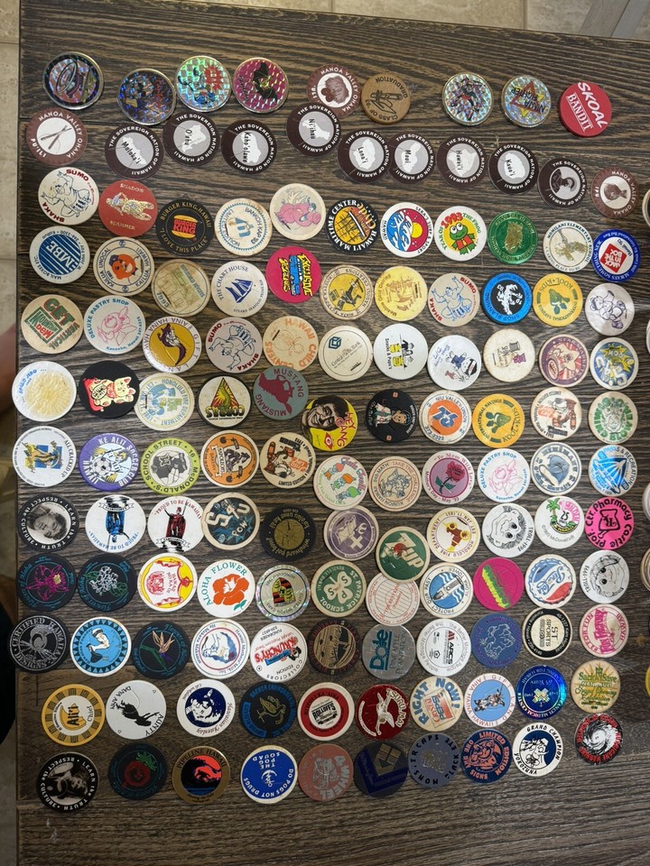 Huge Lot Of 750+ VTG 90s Hawaii Pogs / Milk Caps | eBay