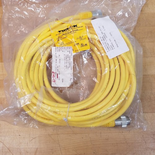 Turck RSM RKM 56-15M/S3059 Cordset, 5 Pin Male/5 Pin Female, 15 Meters ...