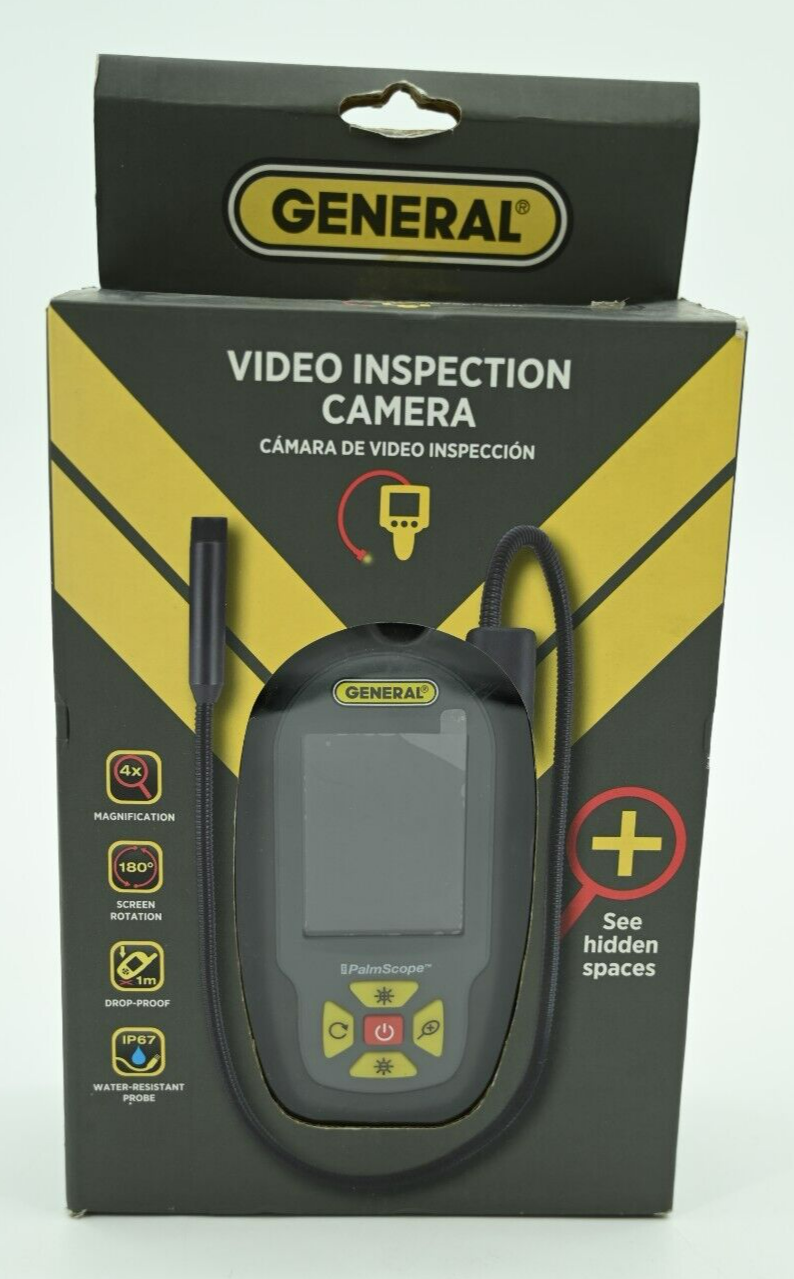 General Tools PCS55 PalmScope Compact Borescope Video Inspection Camera ...