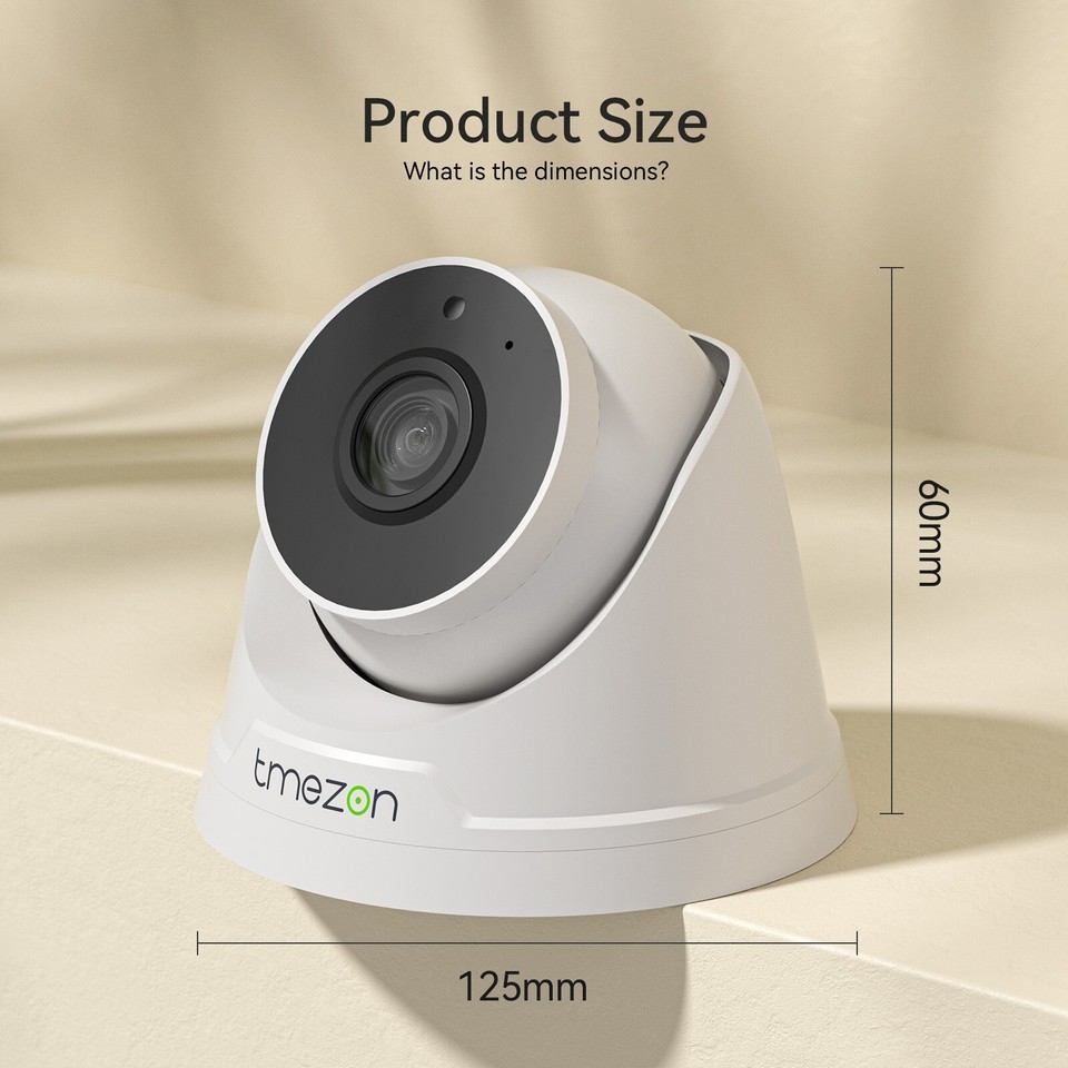TMEZON 4in1 Home Dome Surveillance Security Camera 1080p HD Outdoor ...