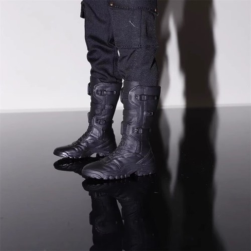 1/6 Scale Combat Boots Black Straight Boots Model For 12" Action Figure ...
