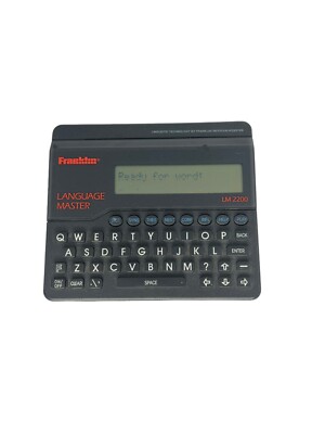 Franklin Language Master Dictionary Thesaurus LM 2200 - TESTED Words ...