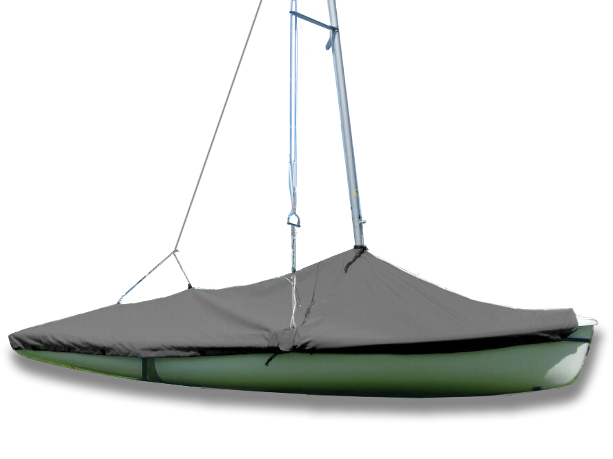 470 Sailboat - Boat Mast Up Peaked Cover - Polyester Charcoal Gray ...