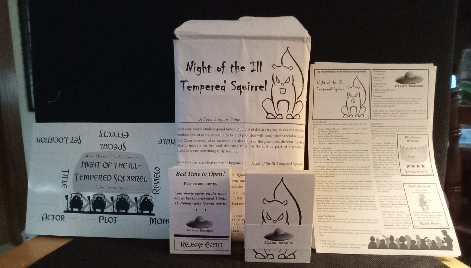 Night of the Ill Tempered Squirrel ~ Alien Menace / Tyler Sigman 2000 ...