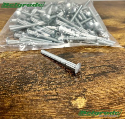 Ribbed Neck Carriage Bolts 1/4-20 x 1/2" / 100Pack / Steel / Grade 2 ...