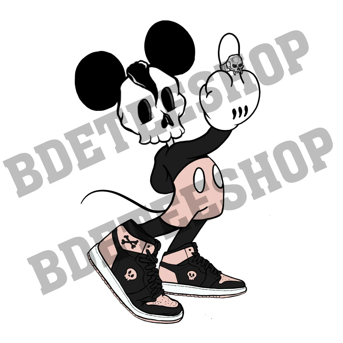 Gangsta Mickey Mouse Middle Finger