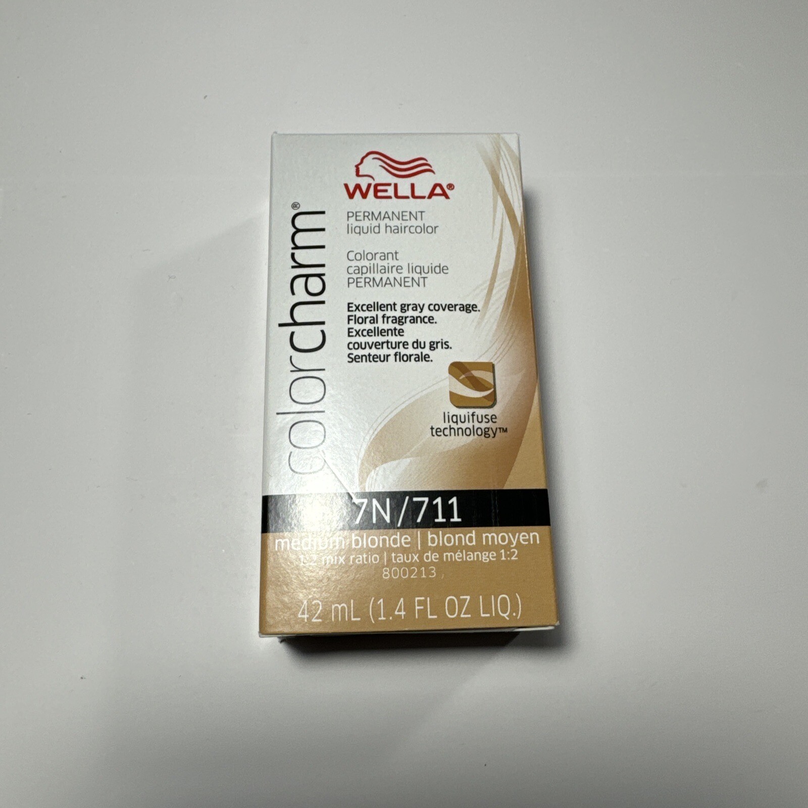 SALON HAIR WELLA COLOR CHARM PERMANENT DYE LIQUID 7N/711 MEDIUM BLONDE ...