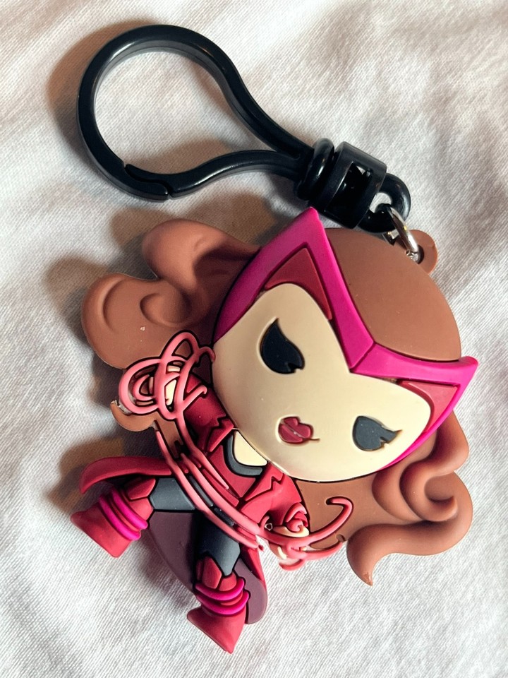 MARVEL Monogram Figural 3D Foam Bag Clip Keychain LOT Storm+Spider Gwen ...