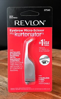 Revlon Stainless Steel Eyebrow Micro-Scissor NEW 07540 | eBay