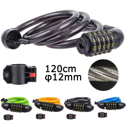 Heavy Duty Bike Lock Cable Security Chain Motorcycle Motorbike Scooter ...