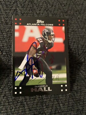 Deangelo Hall Signed Trading Card Autographed Football | eBay