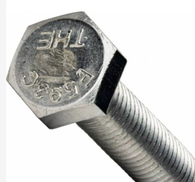 10 Pcs) Fabory 1/2-20 x 1-1/2" A2 Stainless Steel Hex Head Bolt, FT ...