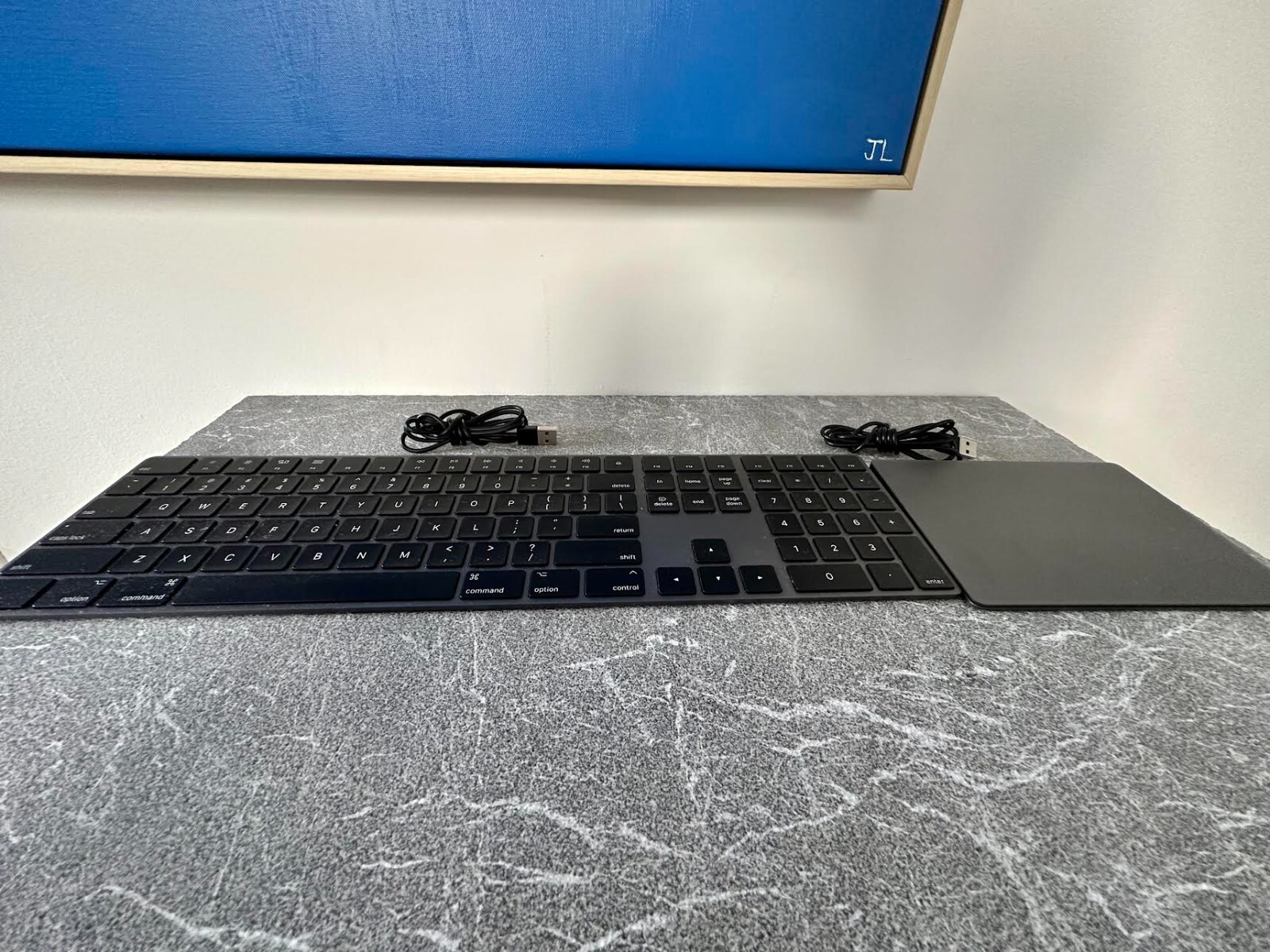 Apple Magic Wireless Keyboard Numeric And Magic Trackpad 2 - Space Gray ...