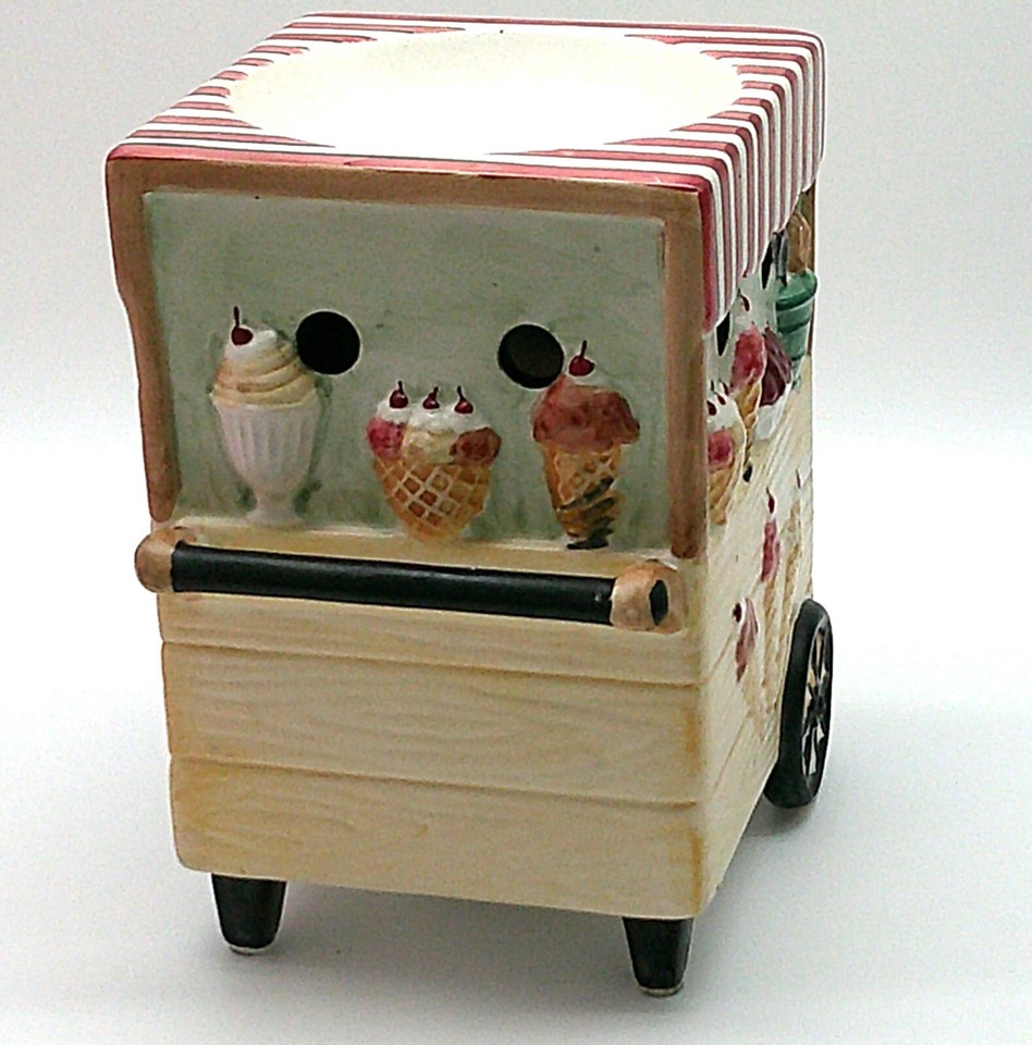 Yankee Candle Wax Warmer Ice Cream Cart Sweet Treats. Ice cream shop Tart Warmer | eBay UK