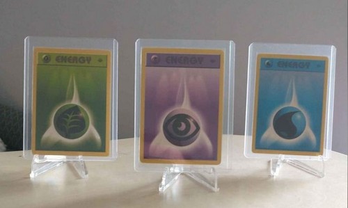 Pokemon 3 First Edition Energy Cards- Psychic, Grass & Water | eBay