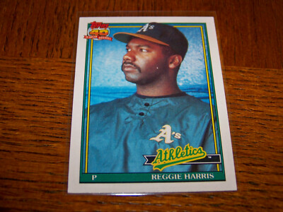 ATHLETICS A'S REGGIE HARRIS 1991 TOPPS #177 | eBay