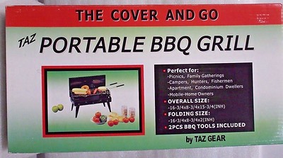TAZ PORTABLE BBQ TABLE GRILL Foldable Size 16.75 * 8.75 * 15.75 | eBay