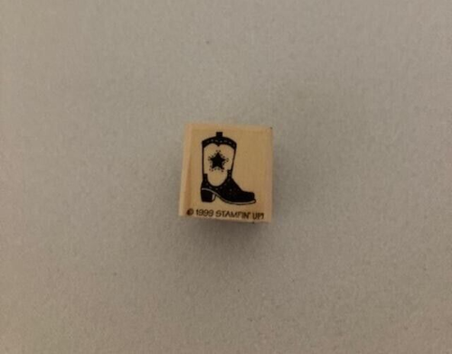 Stampin' Up - Rubber Stamp - Cowboy Boot with Star - Small Size - Dated ...