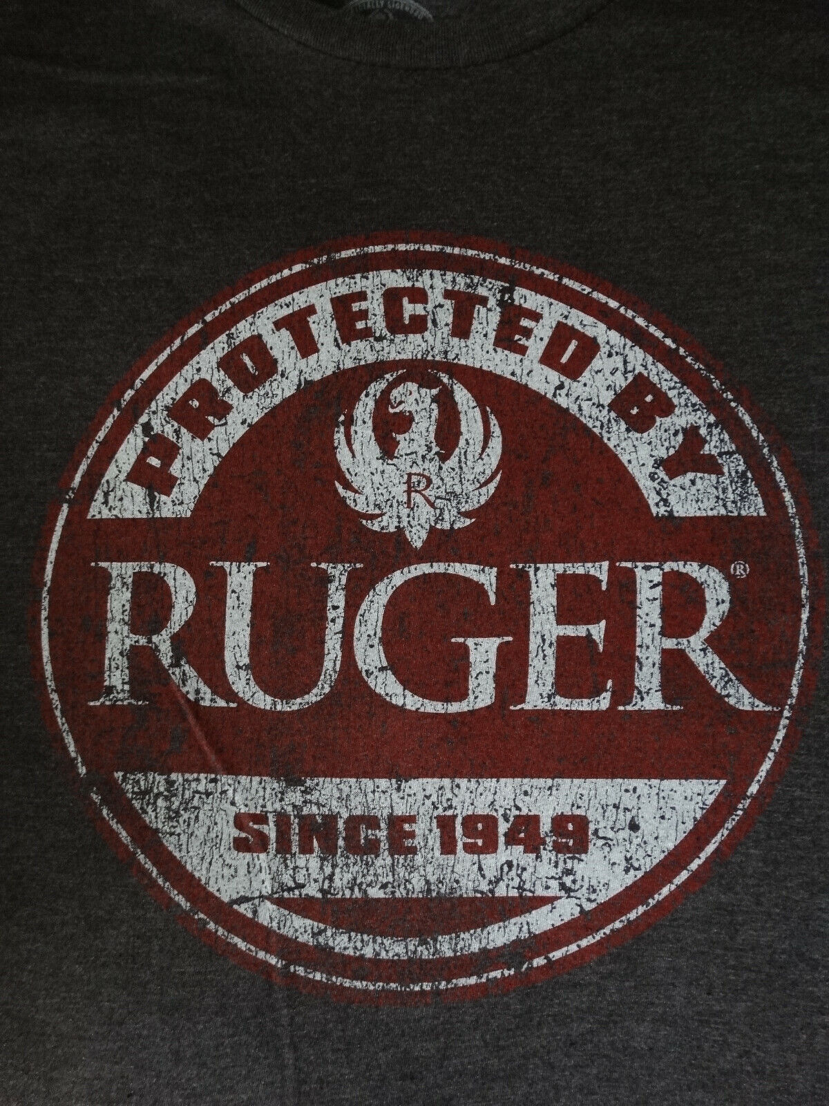 Ruger Gun Pistol Firearms Protected by Ruger 1949 Distressed Licensed T ...