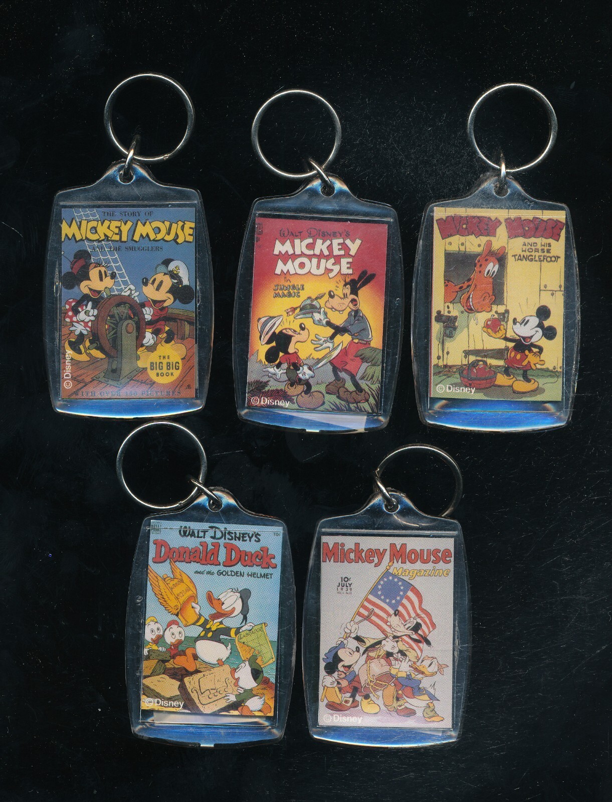 DISNEYANA- 1990s- 5 plastic Key fobs- unused | eBay