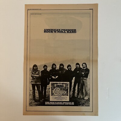 Chicago VI 6 Original 1973 17"x11" Poster Type Advertisement | eBay