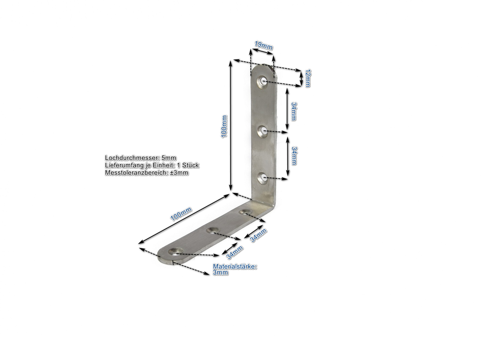 Edelstahl Winkel Verbinder Holzverbinder Stuhlwinkel Lochwinkel ...
