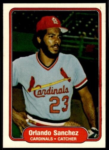 1982 Fleer Orlando Sanchez Rookie St. Louis Cardinals #126 | eBay