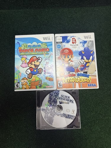 Wii Game Lot including Super Smash Brawl (Disc Only) | eBay