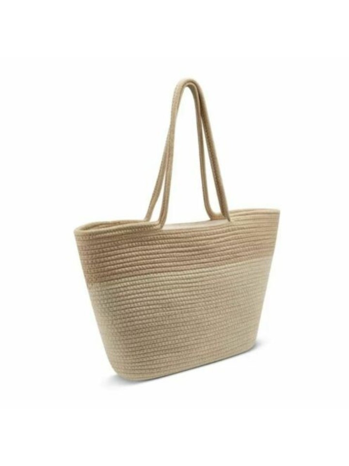 INC Women's Brown Kasie Polyester Rope Double Flat Strap Tote Handbag ...