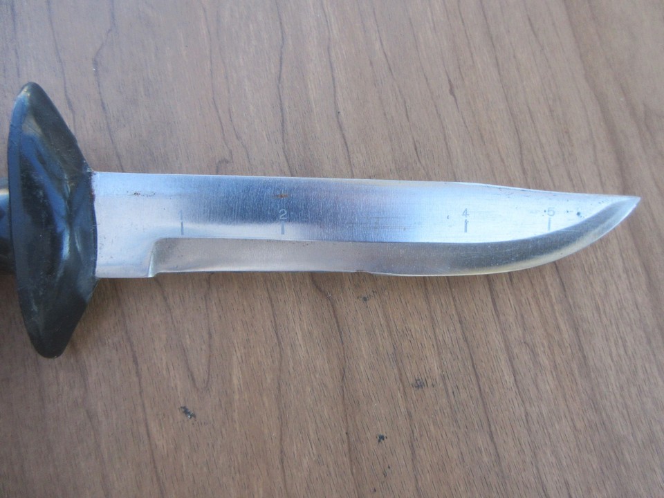 Vintage Aqua Lung Diving Knife with sheath and straps Stainless Steel ...