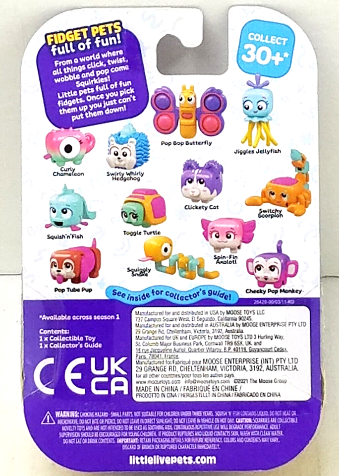 Squirkies Little Live Pets YOU CHOOSE Fidget Toy NEW NRFB | eBay