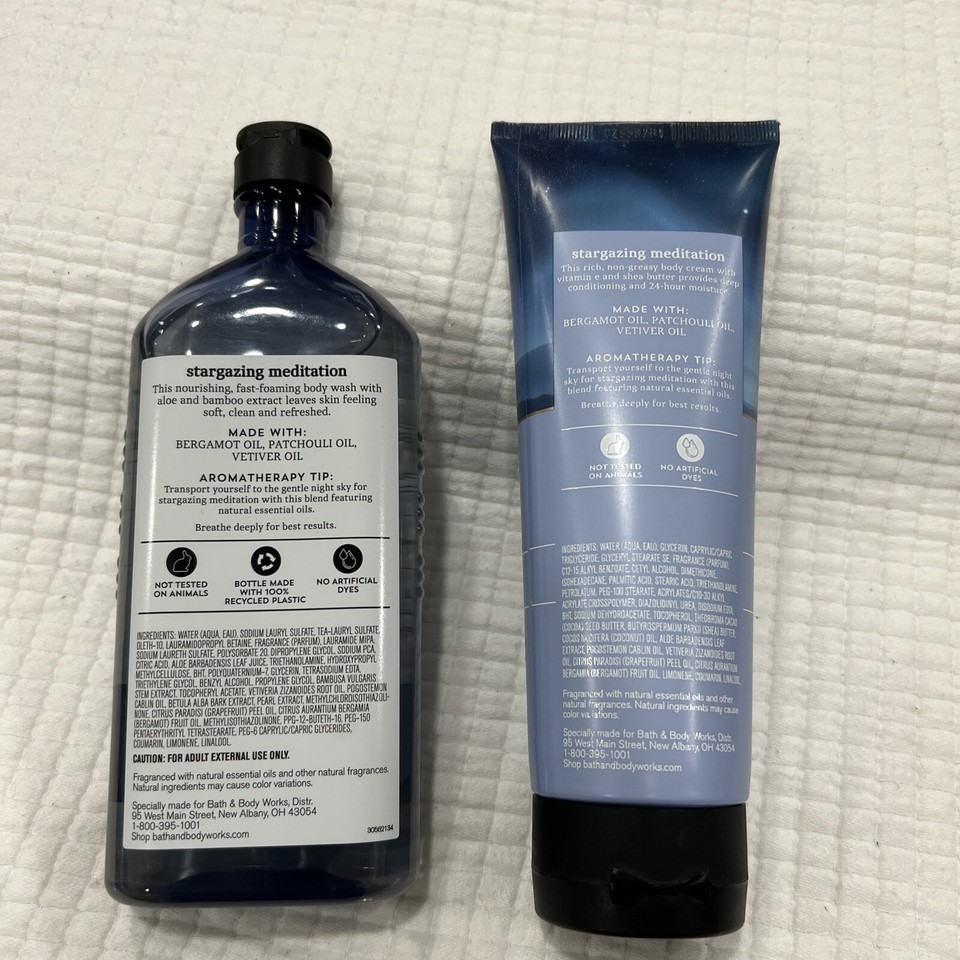 Bath & Body Works Aromatherapy Stargazing Meditation Body Cream And ...