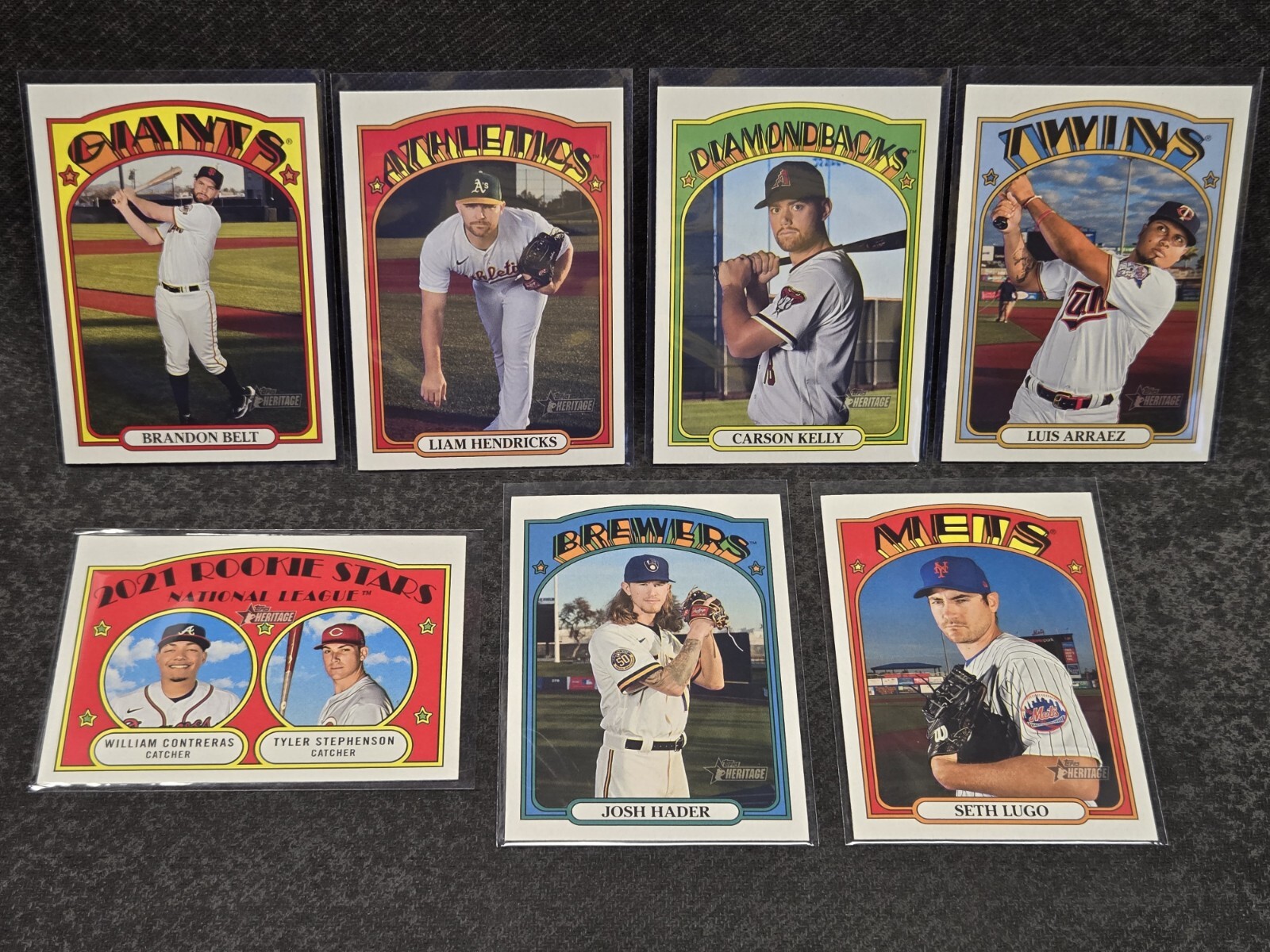 2021 Topps Heritage WRONG BACK Error Cards - Lot Of 7 Misprint Cards | eBay