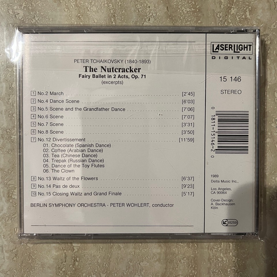 CD The Nutcracker Tchaikovsky Berlin Symphony Orchestra Peter Wohlert ...