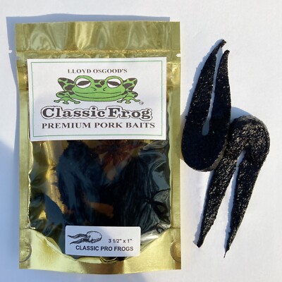 SALTY FROG CLASSIC FROG Pork Rind Bait Frogs. Two per pack | eBay