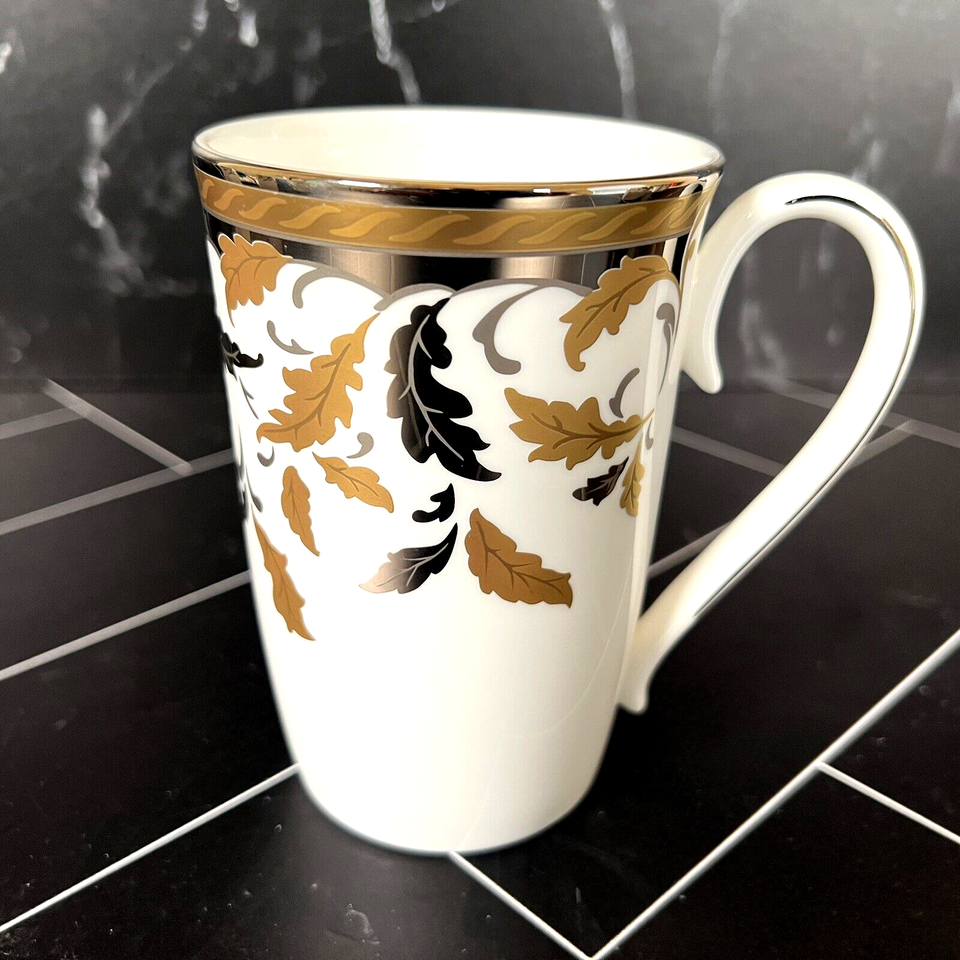 Set Of 6 Lenox Classic Collections Landmark Gold Leaves Accent Coffee ...