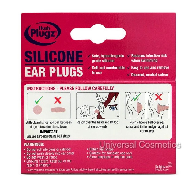 Hush Plugz Silicone Earplugs - 7 Pairs for sale online | eBay