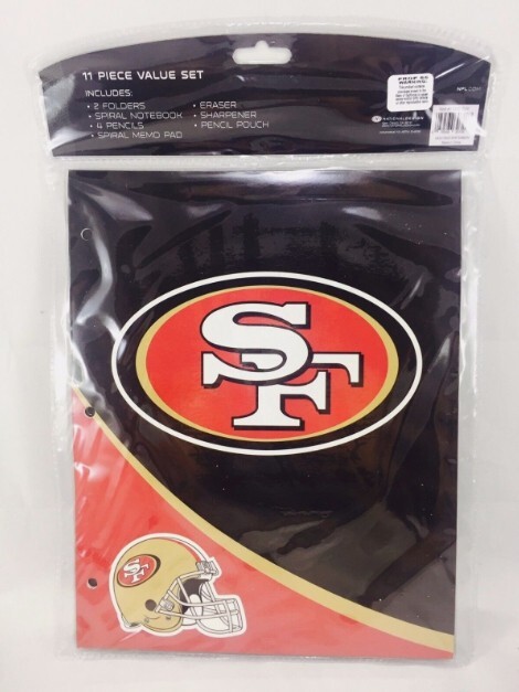 NFL SAN FRANCISCO 49ERS 11Piece School Stationary Set Team Logo Study ...