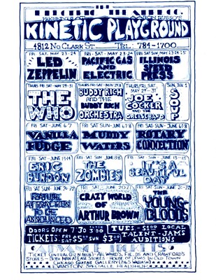 KINETIC PLAYGROUND CHICAGO 8.5X11 GLOSSY PHOTO POSTER REPRO ZEPPLIN WHO ...