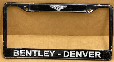 RARE “ BENTLEY “ ( DENVER CO.) BENTLEY DENVER CAR DEALER-LICENSE PLATE ...