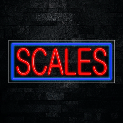Scales LED Neon Sign 30"L x 12"H #31472 | eBay