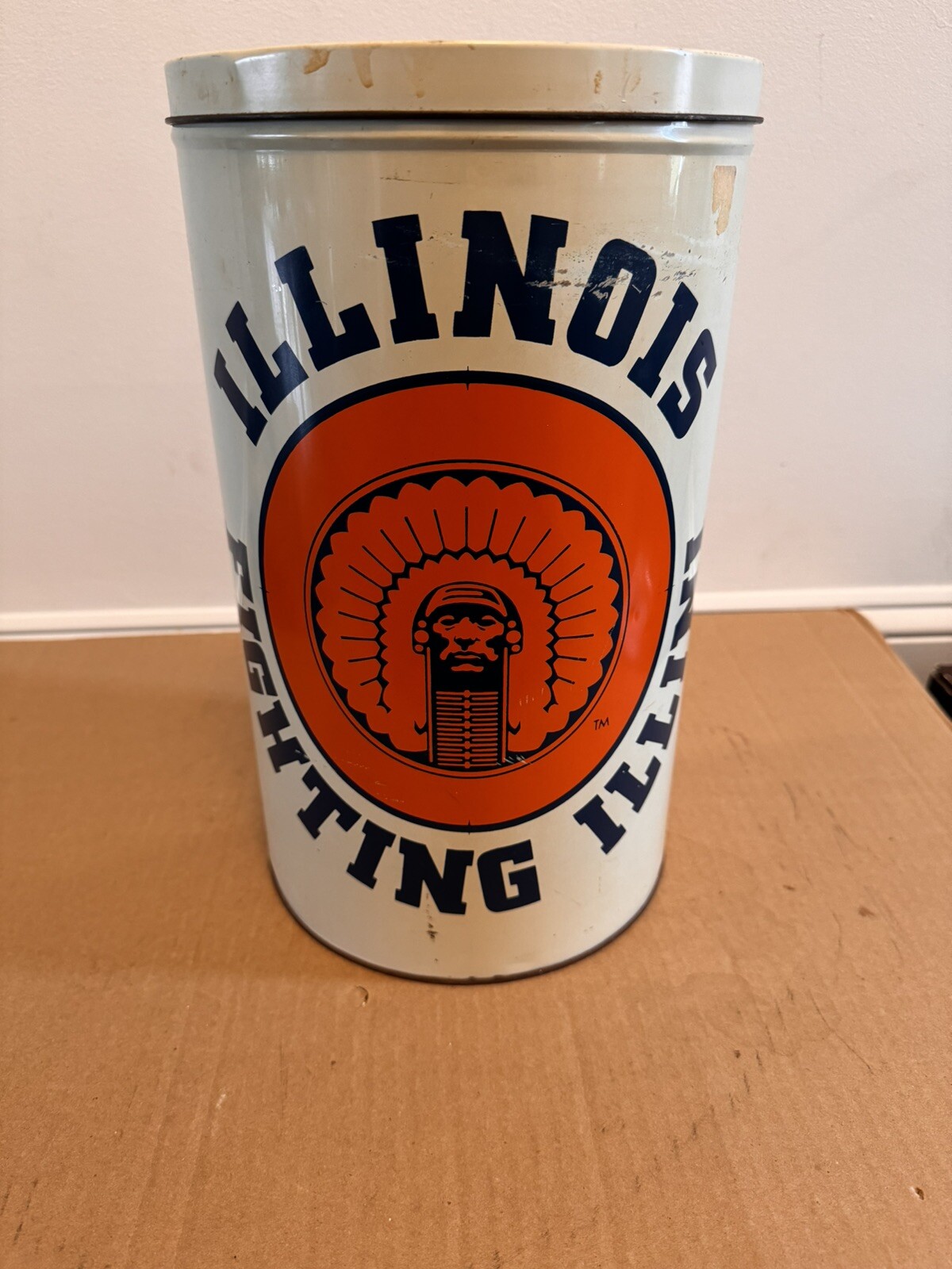 Vintage Copper Popper Univ. Of Illinois Fighting Illini Popcorn Tin ...