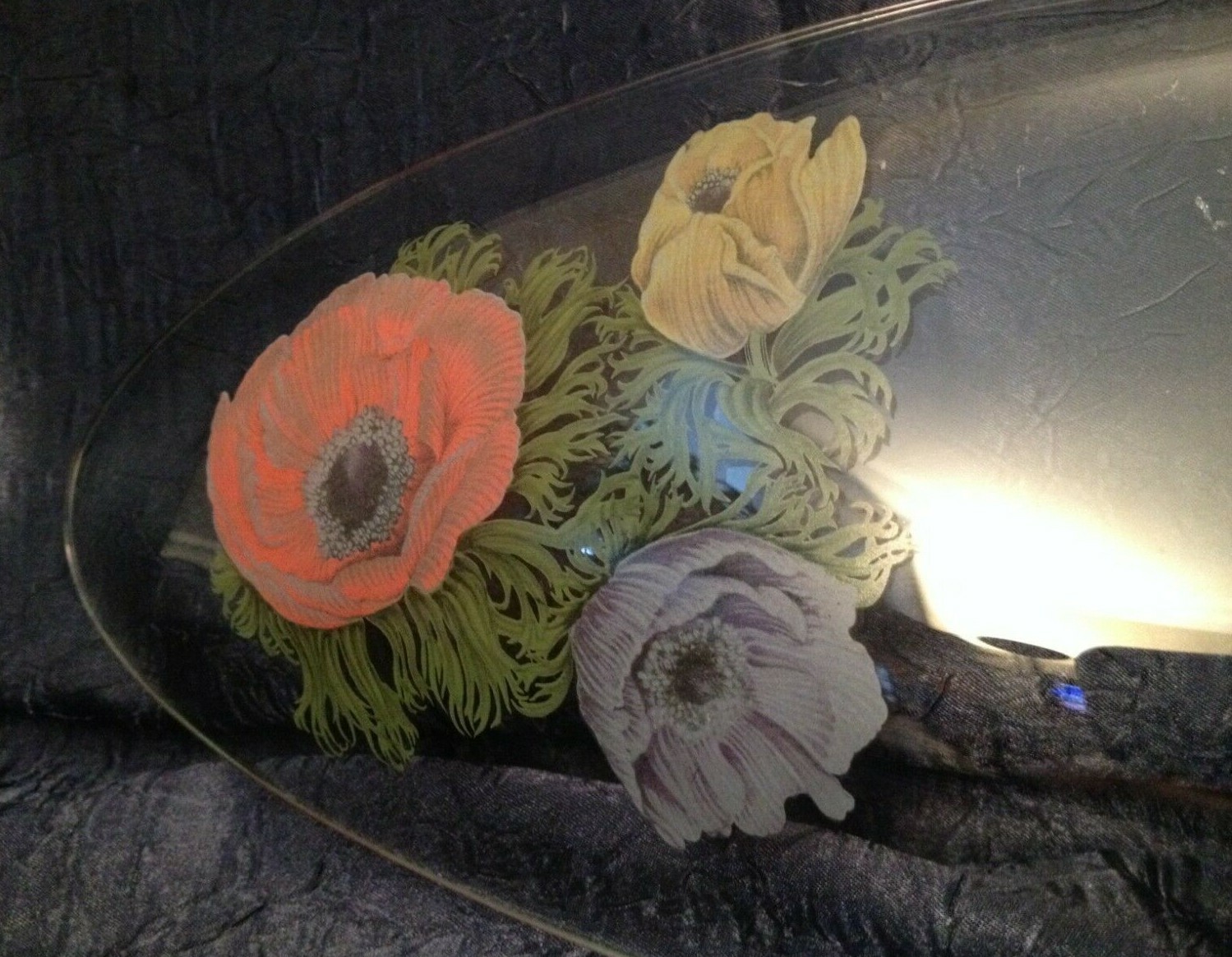 Vintage Chance Glass ENGLAND 1965+; Fiestaware Anemone-Pattern Long ...