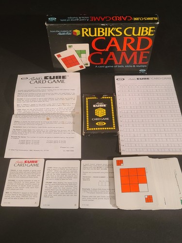COMPLETE Vintage Rubik's Cube Card Game 1982 by Ideal | eBay