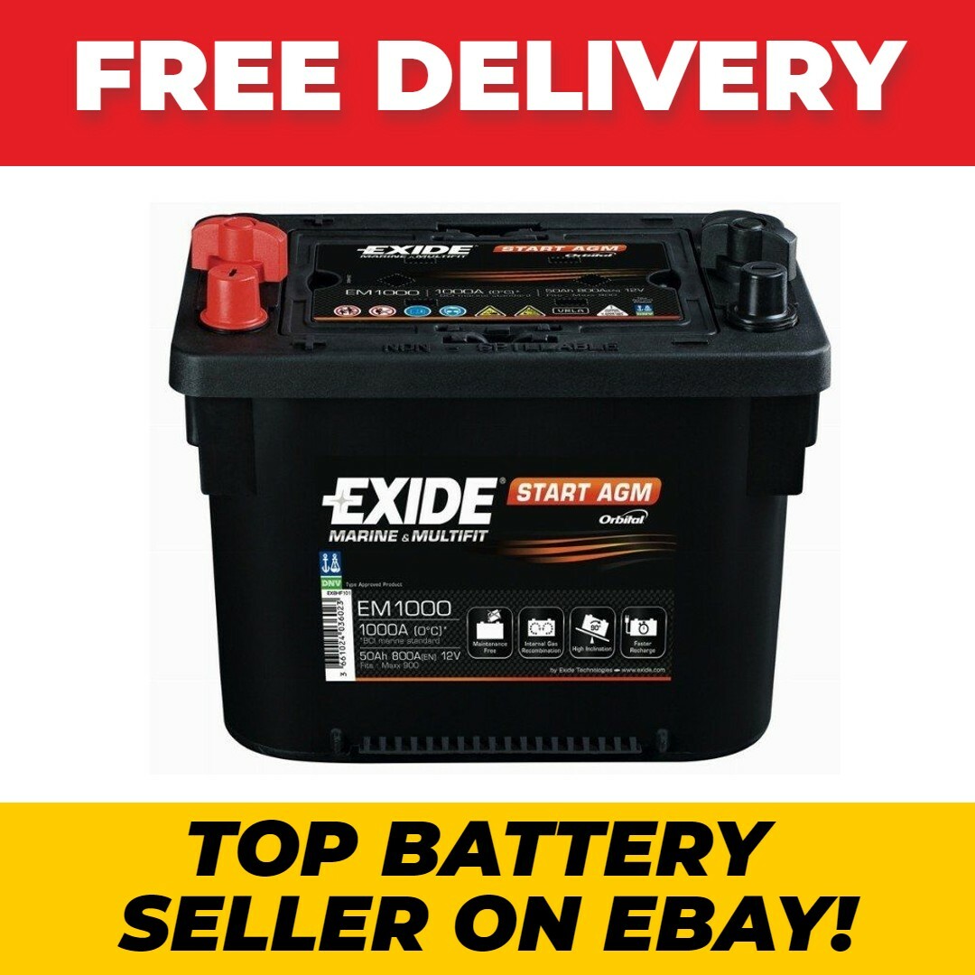 EM1000 Exide Maxxima AGM Battery Max900 for sale online | eBay