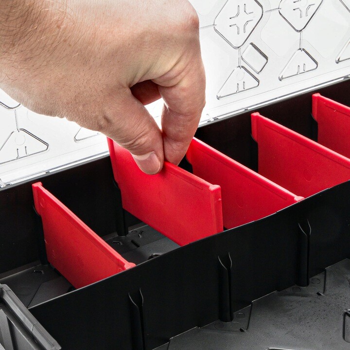 Tager DIY Storage Organiser Compartment Parts Cabinet Screws Carry Case ...